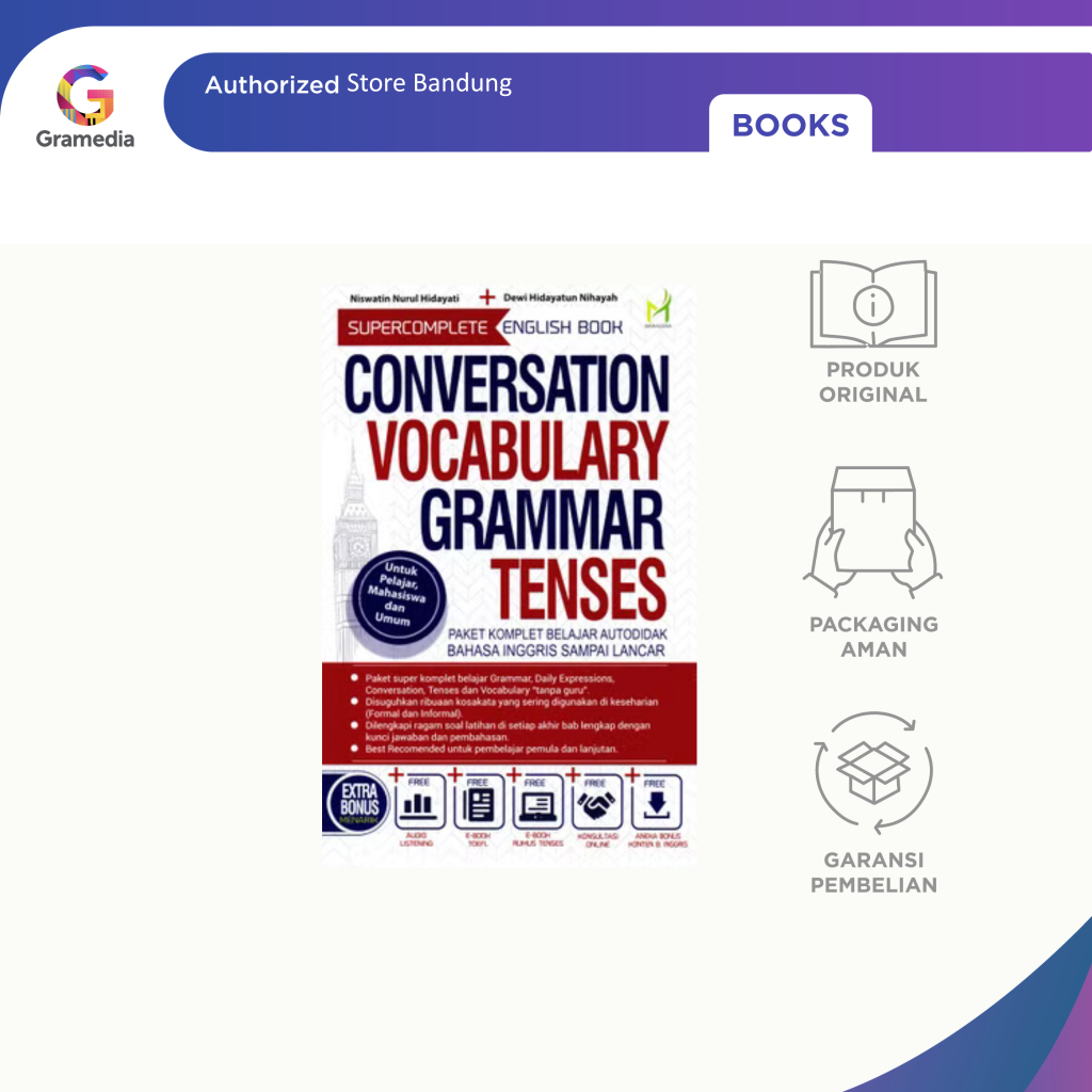 Jual Gramedia Bandung - Super Complete English Book: Conversation ...