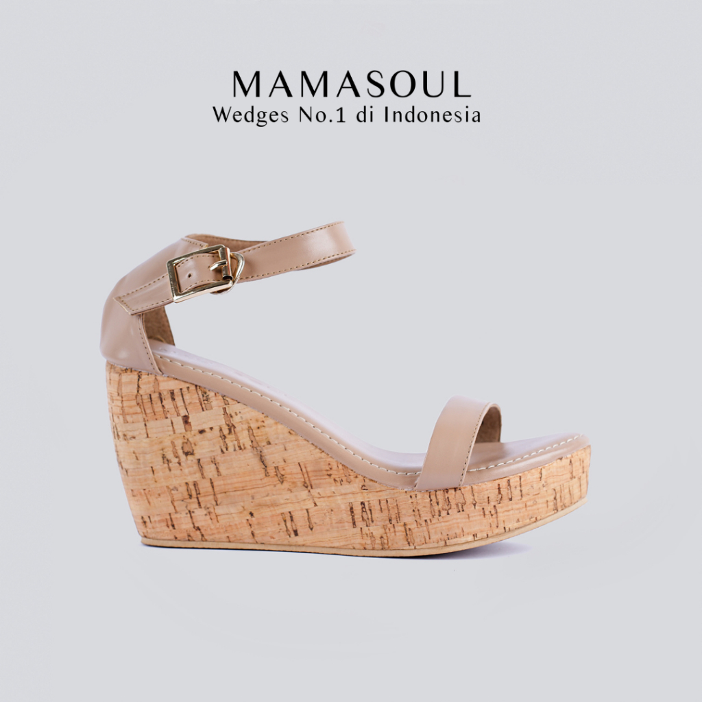Jual MAMASOUL - Jane Sendal Wedges Wanita Tali Tinggi 9cm | Shopee ...