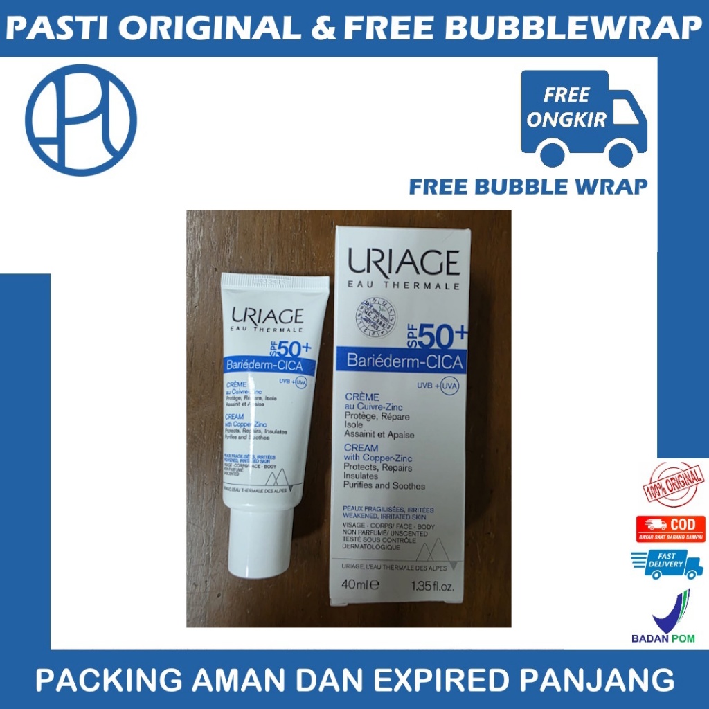 Jual URIAGE EAU THERMALE BARIEDERM-CICA CREAM SPF 50+ TUBE 40ML ...