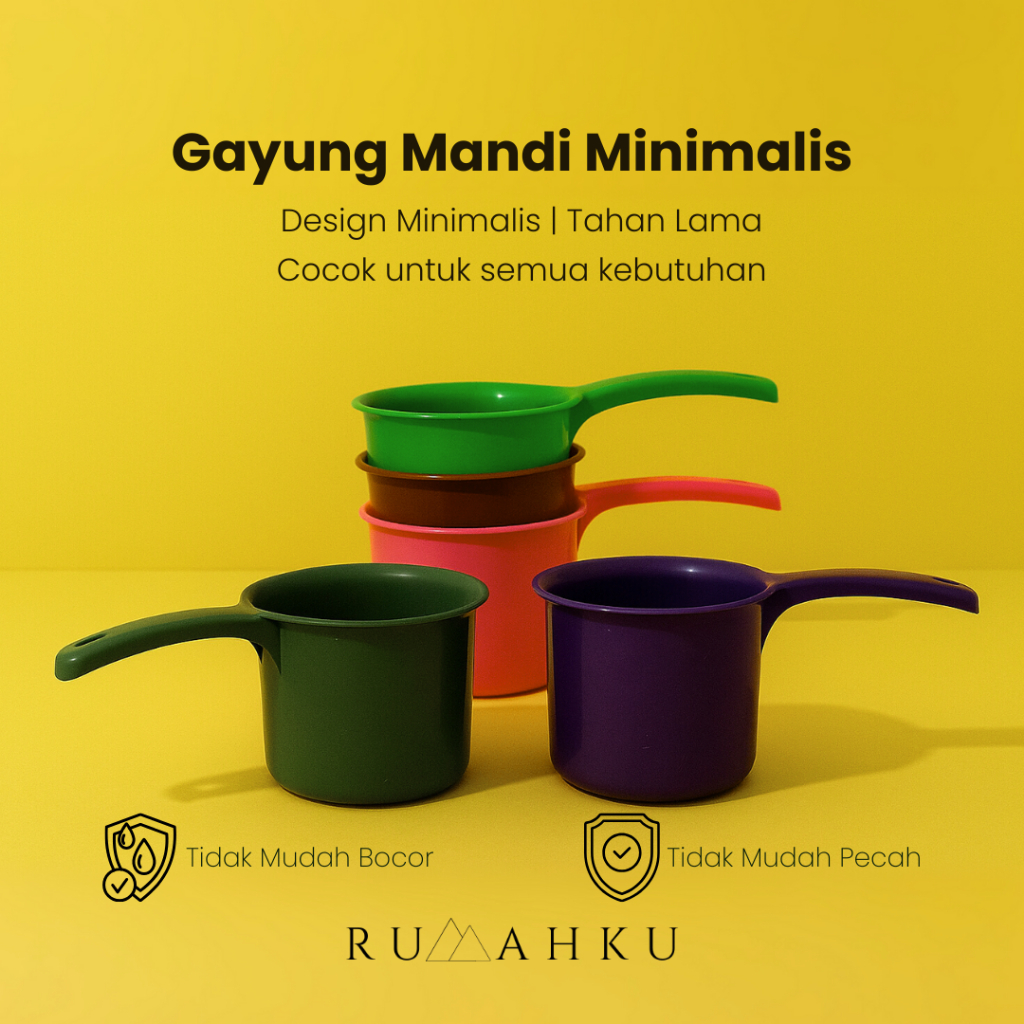 Jual (ONGKIR MURAH) RUMAHKU Gayung Plastik Anti Pecah Tebal Kuat Gayung ...