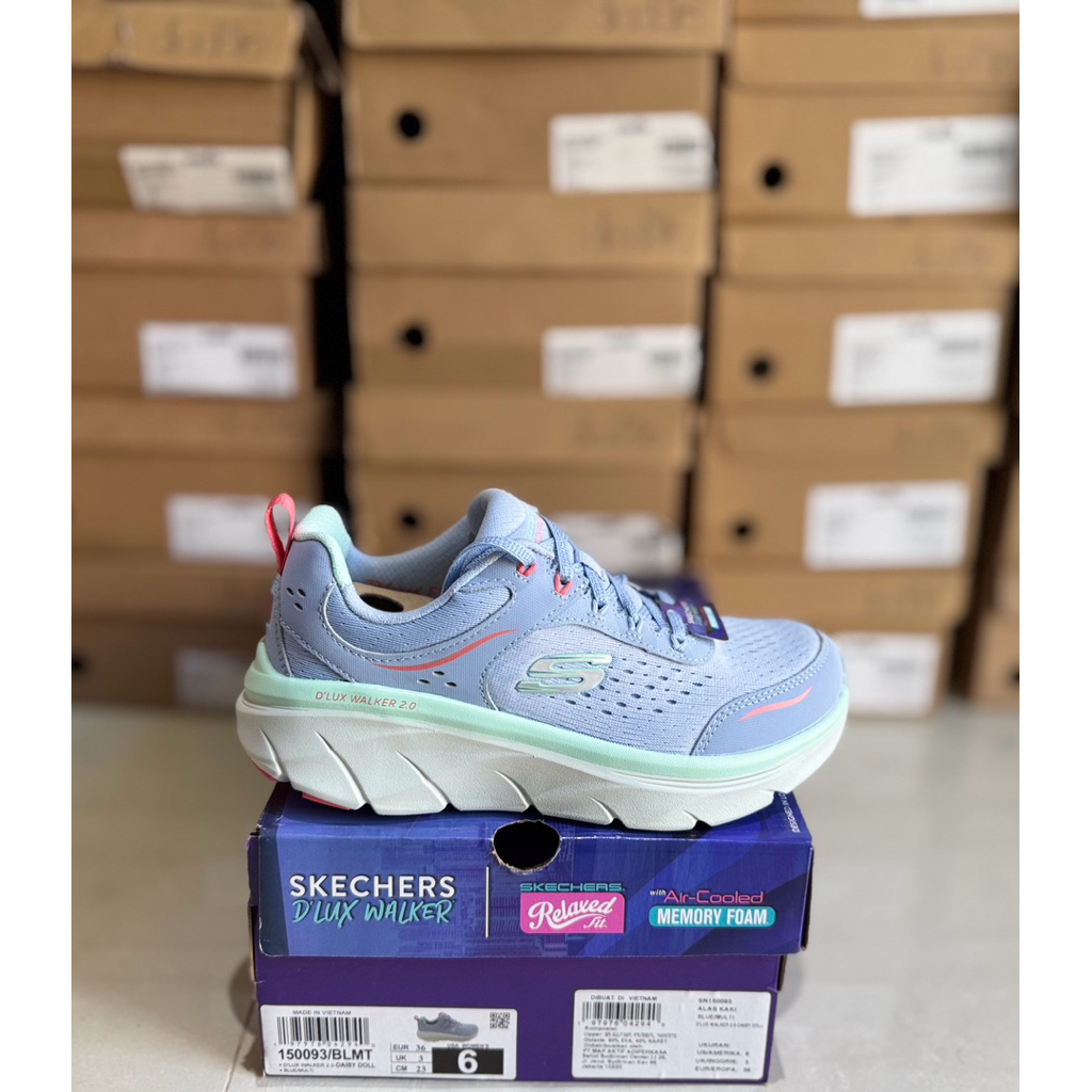 Jual SKECHERS DLUX WALKER 150093/BLMT SIZE 36/40 | Shopee Indonesia