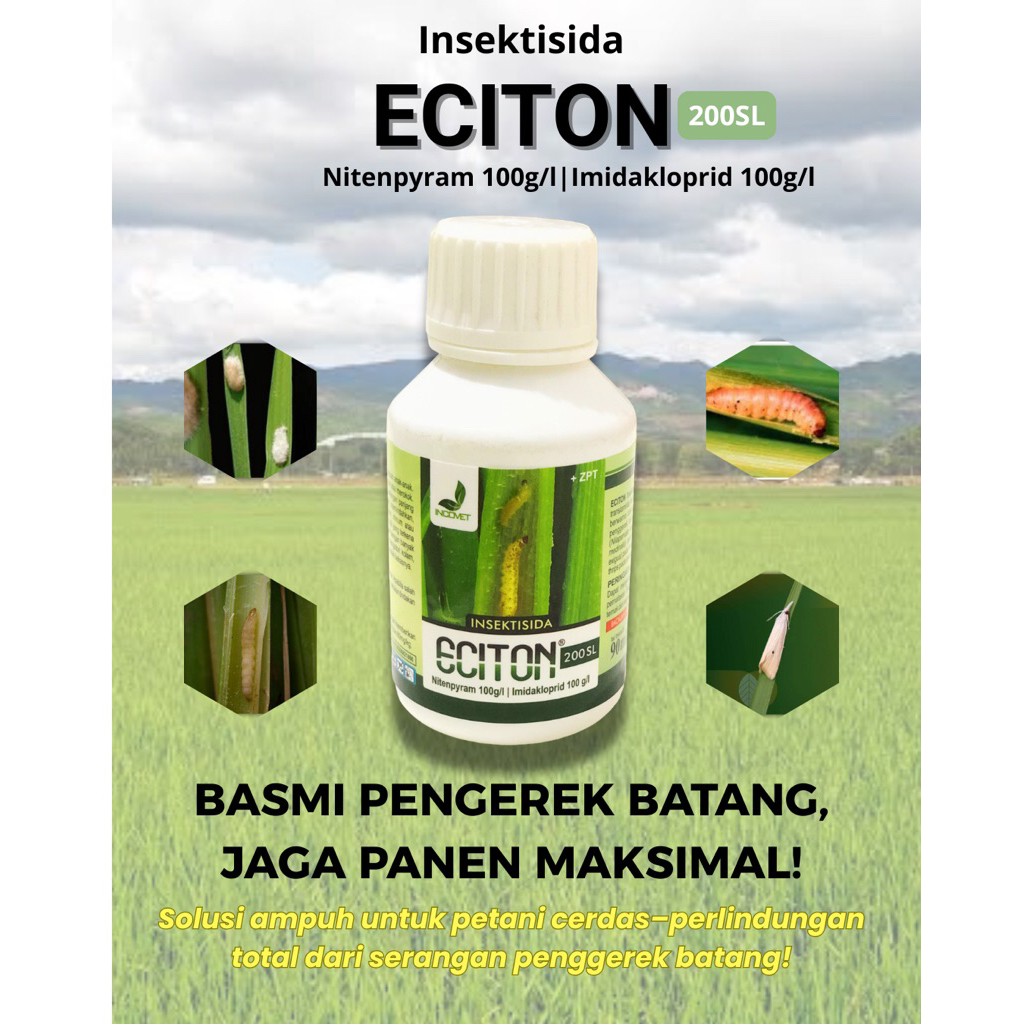 Jual Insektisida ECITON 200SL - 90ml | Efektif Kendalikan Penggerek ...