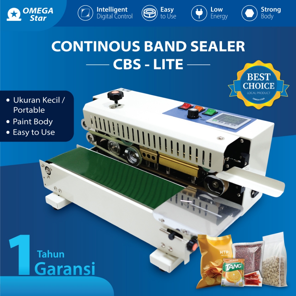 Jual Continous Band Sealer CBS-Lite Omega Star – Mesin Seal Segel ...
