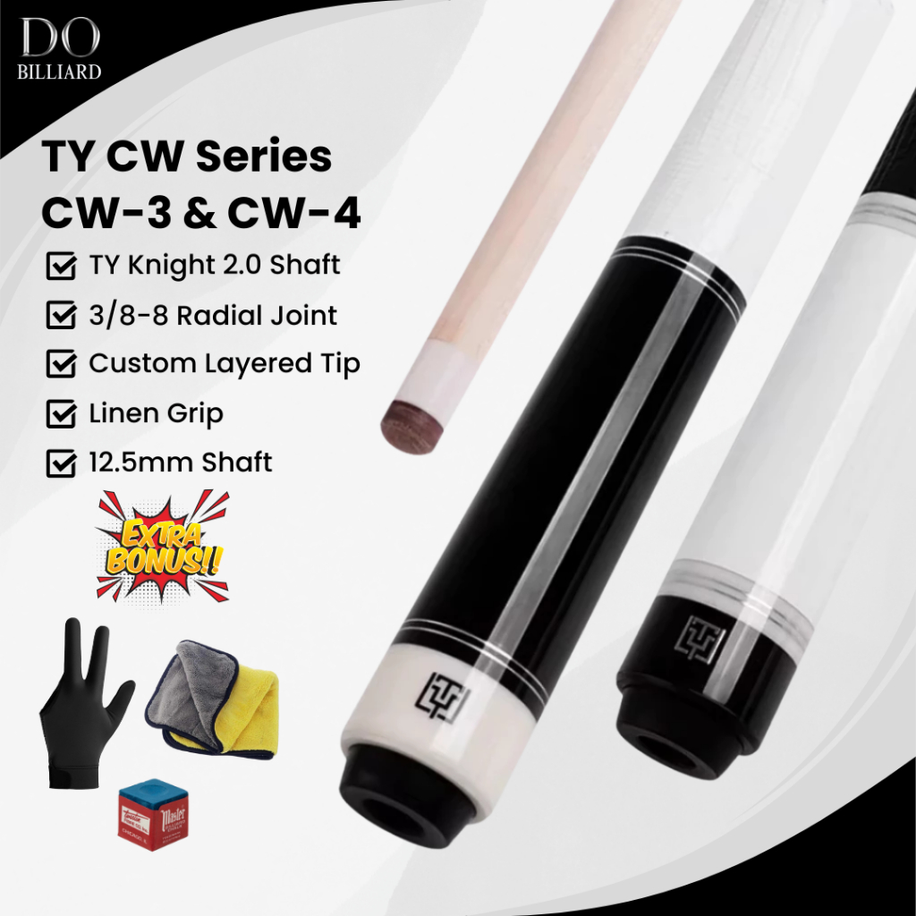 Jual Stick Billiard TY CW-3 CW-4 Low Deflection Shaft Cue Stick ...