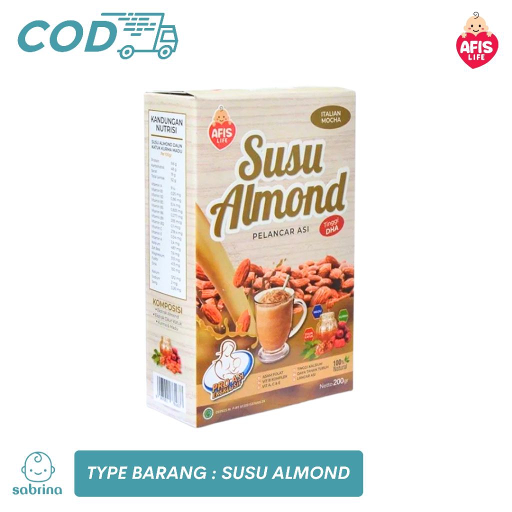Jual [Sabrina] PROMO BUY 3 GET 1 Susu Almond Afis Life | Cookies ...