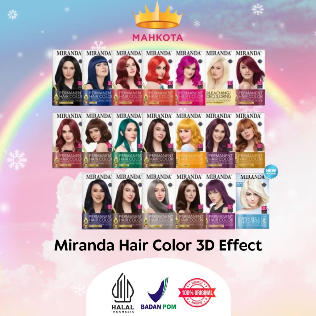 Jual ** Mahkotacosmetik ** Miranda Hair Color 3D Effect | Shopee Indonesia