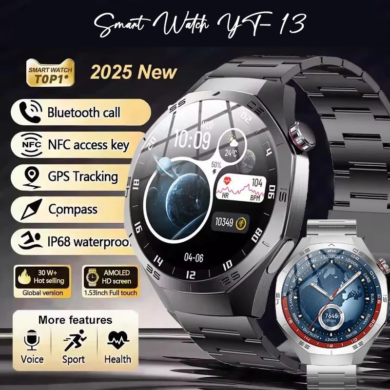 Jual Smart watch Sport YT-13 – Full AMOLED Display, 3 Tali Strap ...