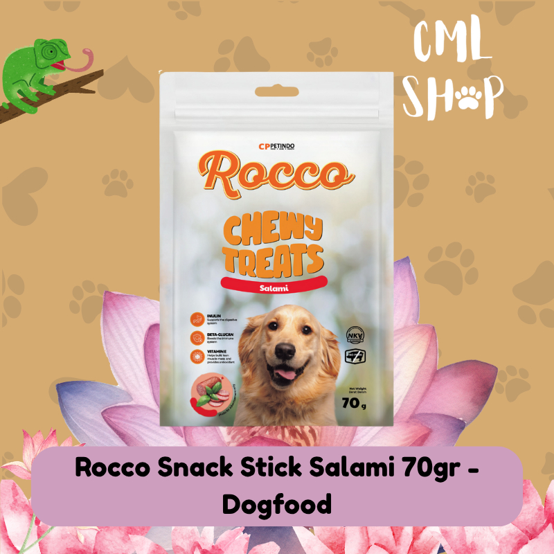 Jual Dogfood - Rocco Treats Stick Salami - 70gr Snack Anjing | Shopee ...