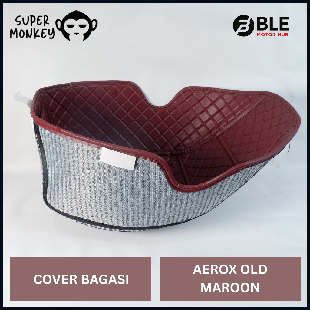 Jual Supermonkey Cover Bagasi Aerox Old Maroon | BLE Motor Hub | Shopee ...