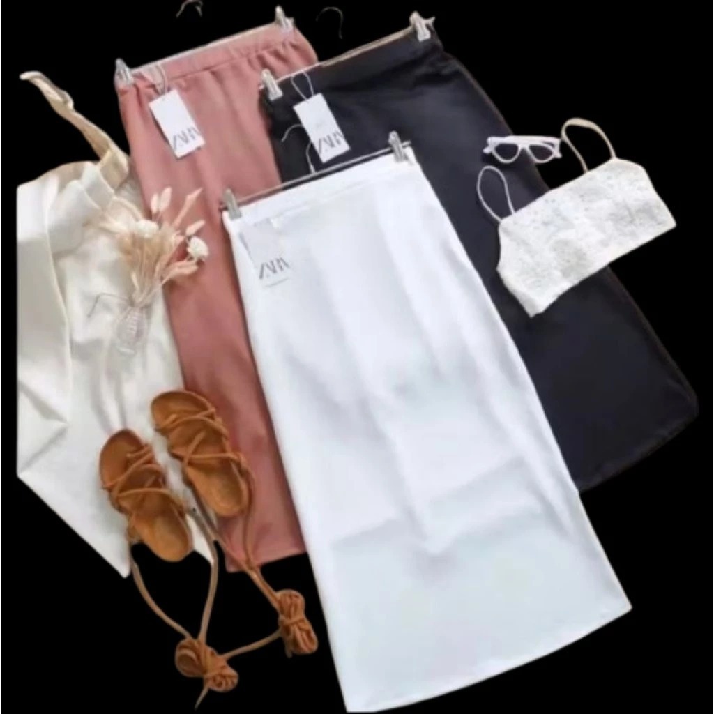 Jual ROK SPAN PANJANG / rok Span Panjang bahan scuba / rok span / rok ...