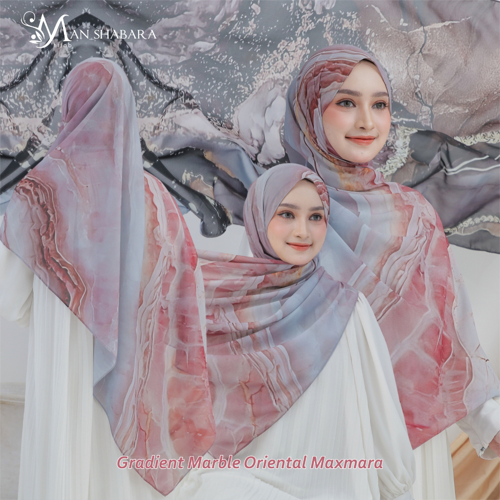 Jual Hijab Gradient Marble Oriental Maxmara | Pashmina Ceruty Babydoll ...