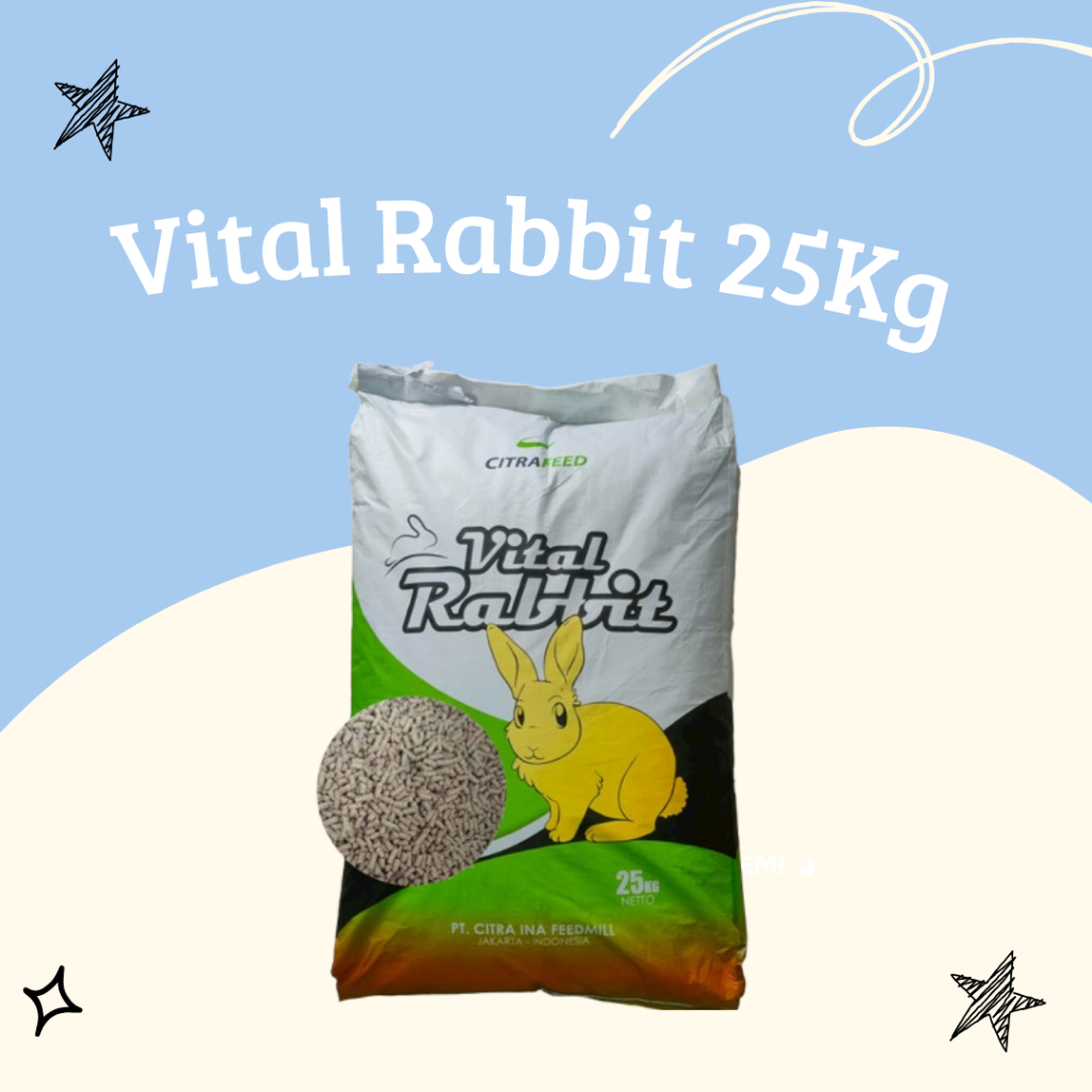 Jual Makanan Kelinci - Vital Rabbit 25Kg (Reguler) | Shopee Indonesia