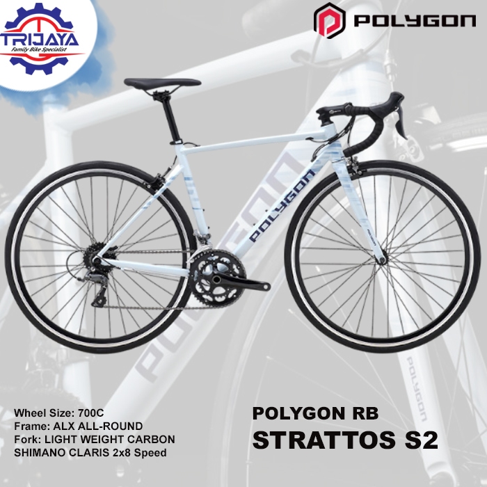 Jual Polygon Strattos S2 New [700C] Road Bike Sepeda Balap | Shopee ...