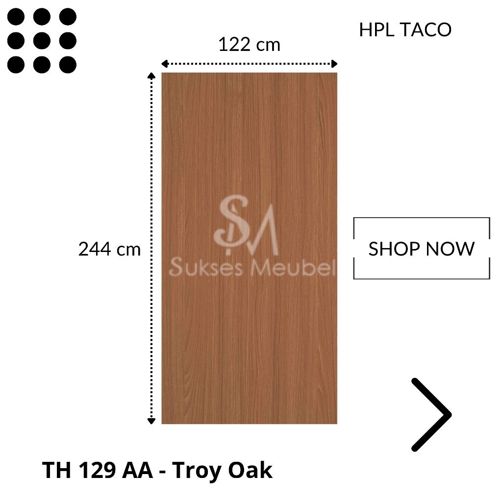 Jual TACO HPL Woodgrain TH 129 AA - Troy Oak | Per 1 Lembar Ukuran ...