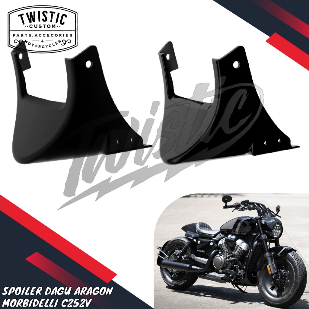 Jual Spoiler Aragon Mudguard Depan Dagu Chin Cover Radiator Pelindung ...