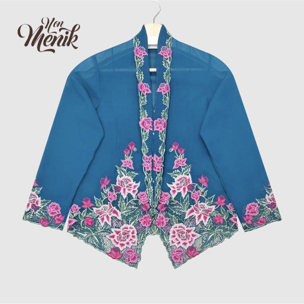 Jual SSS KEBAYA BUNGA2 WARNA TEAL BLUE | Shopee Indonesia