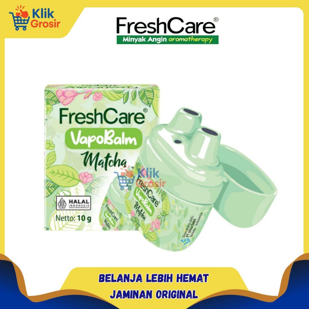 Jual FRESHCARE Vapobalm Matcha 2in1 10gr - Double Inhaler & Balsem ...