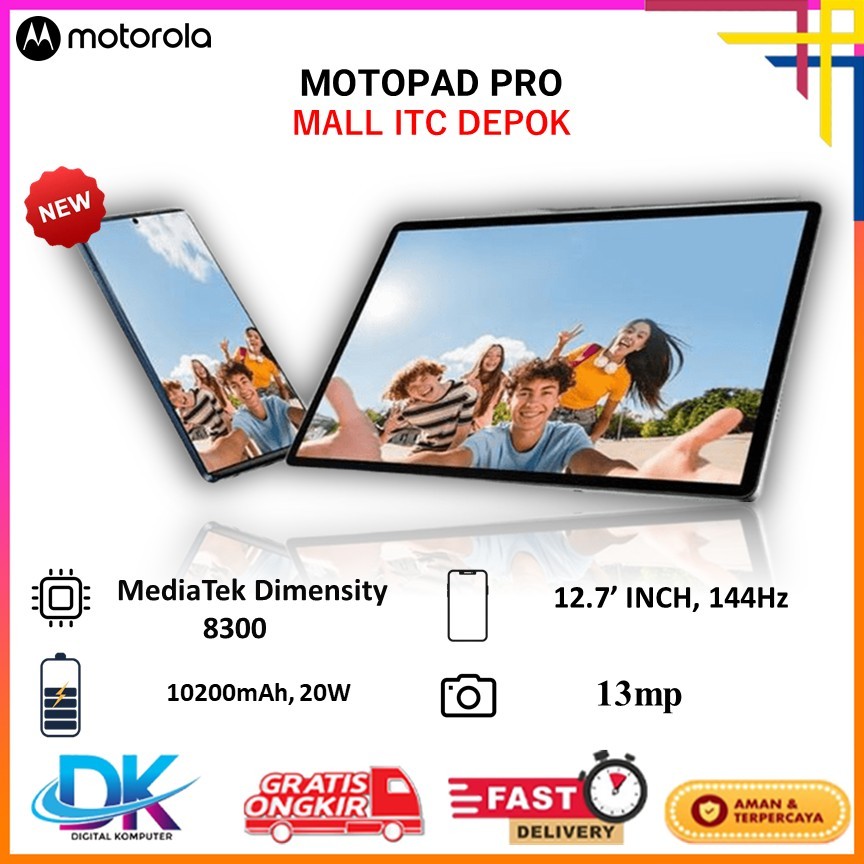 Jual MOTOPAD PRO 12.7 8GB 256GB Garansi Resmi - UNIT (ORIGINAL ...
