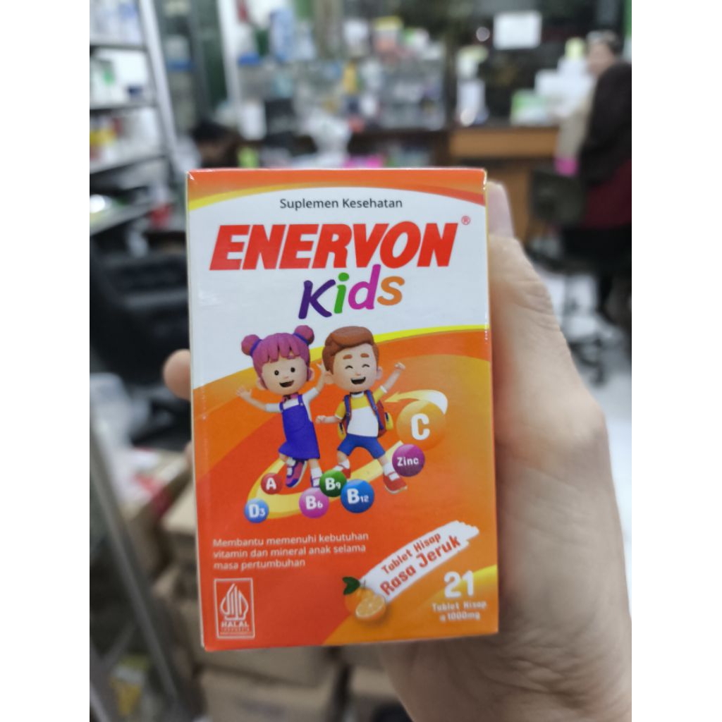 Jual enervon kids botol isi 21 tablet | Shopee Indonesia