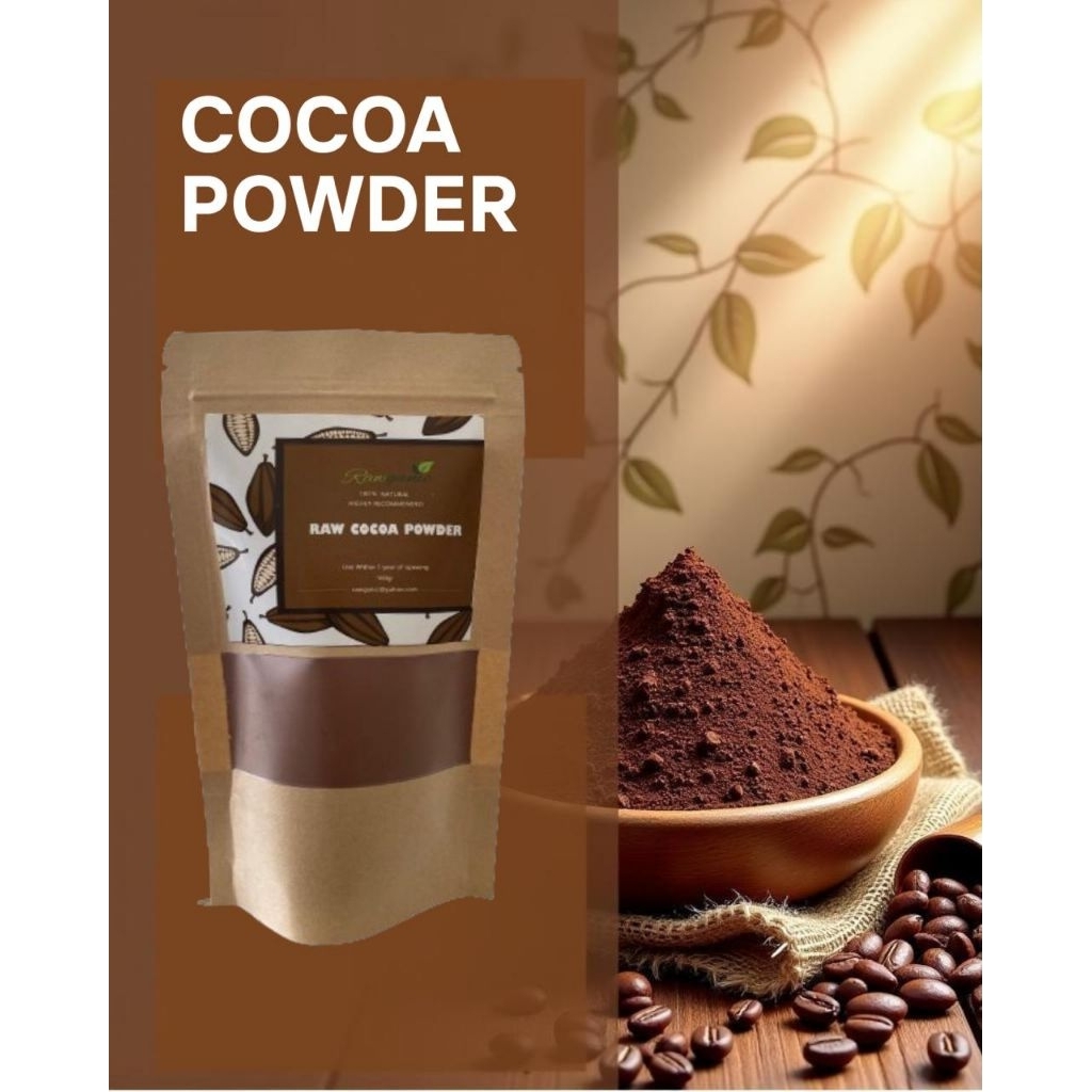 Jual PURE 100% COCOA POWDER PREMIUM 100gr NO SUGAR ADDED | Shopee Indonesia