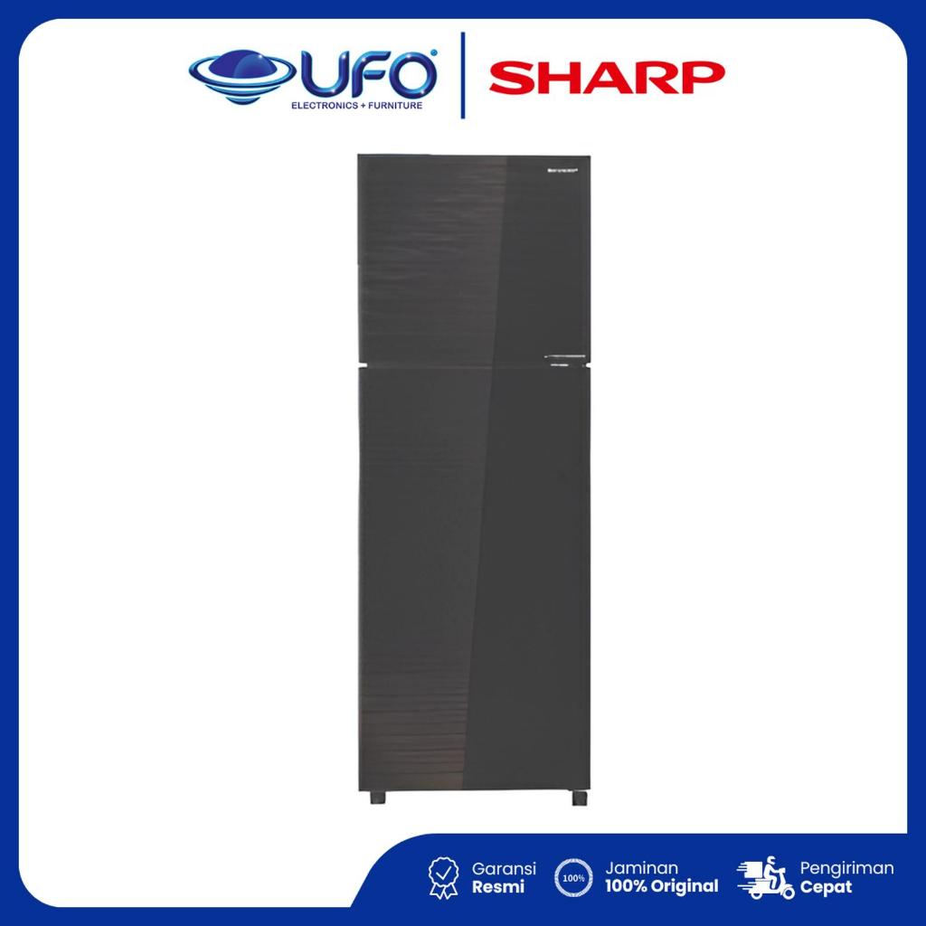Jual SHARP Kulkas 2 Pintu SJ326XIMK 256 Liter J-Tech Inverter Glass ...