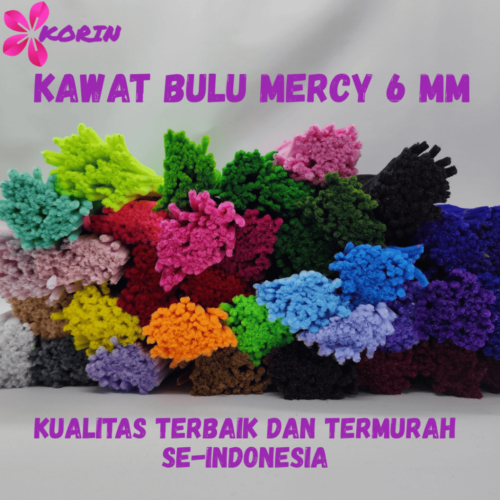 Jual KAWAT BULU MERCY 6MM /PIPE CLEANER 100PCS/SET KAWAT BULU MERCY ...