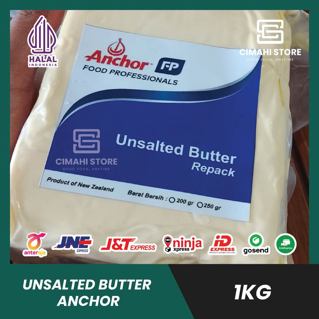 Jual UNSALTED BUTTER ANCHOR 1KG - unsalted butter anchor 1kg asli new ...