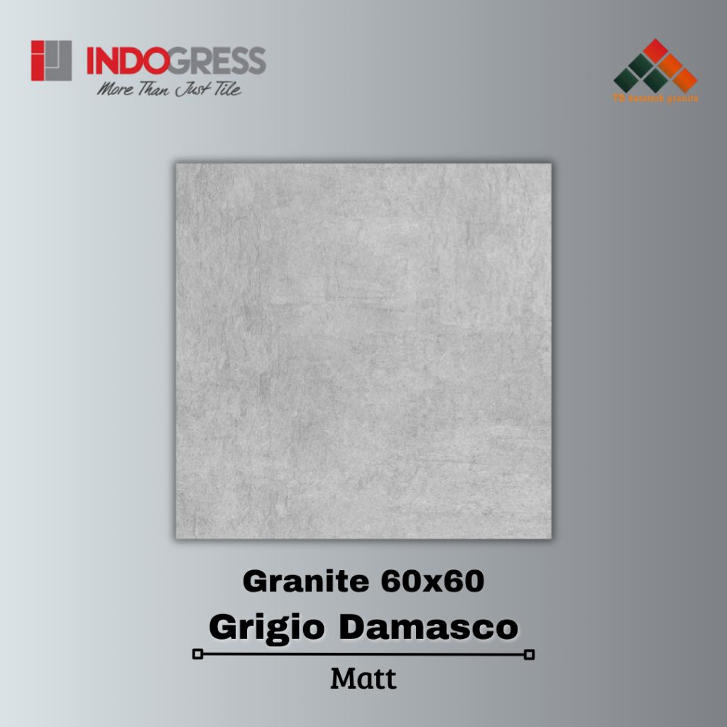 Jual Granit Indogress 60x60 Grigio Damasco / Matt | Shopee Indonesia