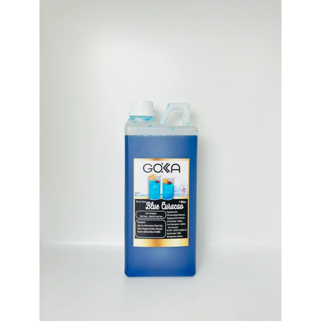 Jual Sirup Gokka Rasa Blue Curacao / Minuman Syrup Gokka Rasa Blue ...