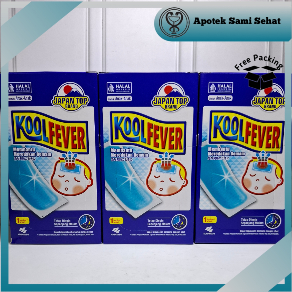 Jual 3 BOX KOOL FEVER UNTUK ANAK-ANAK (per box isi 12 sachet) | Shopee ...