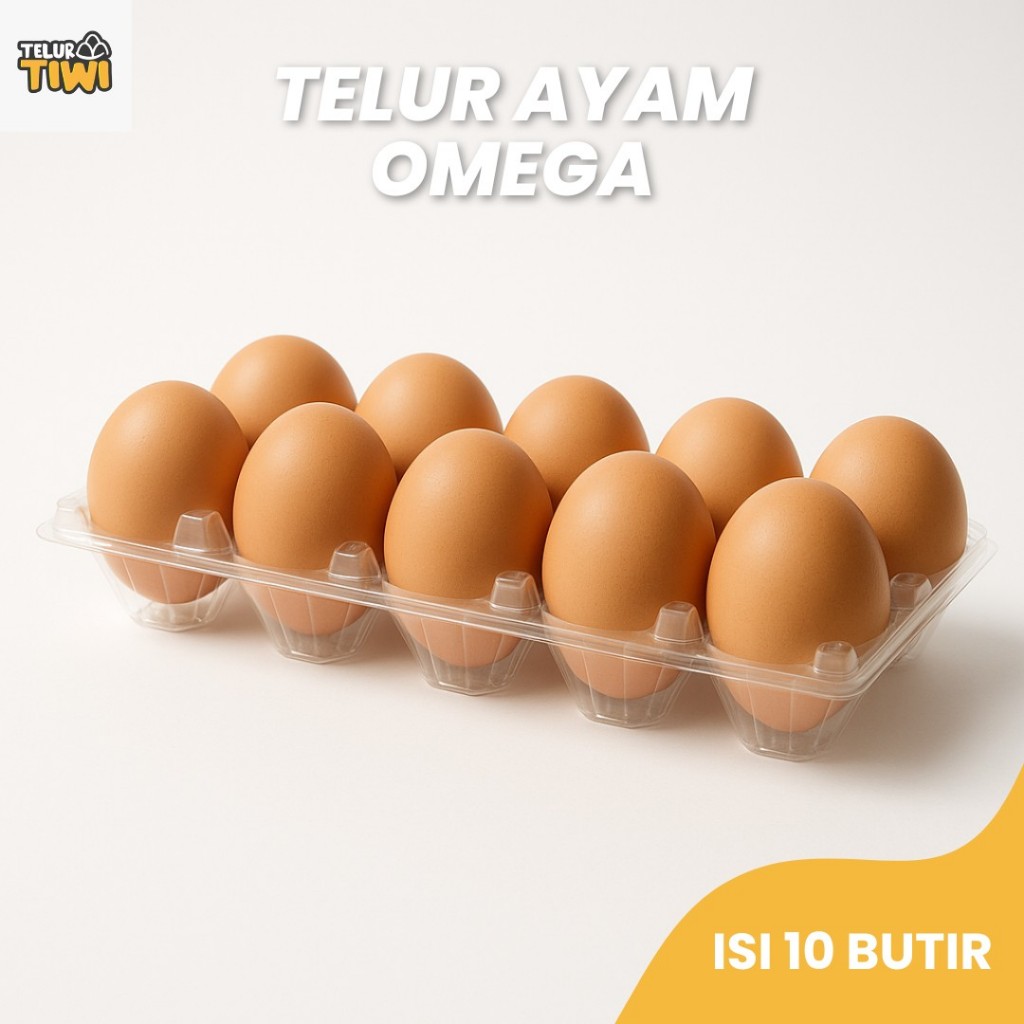 Jual Telur Tiwi Telur Ayam Omega 3 Pack 10 Butir Fresh Bergizi | Shopee ...