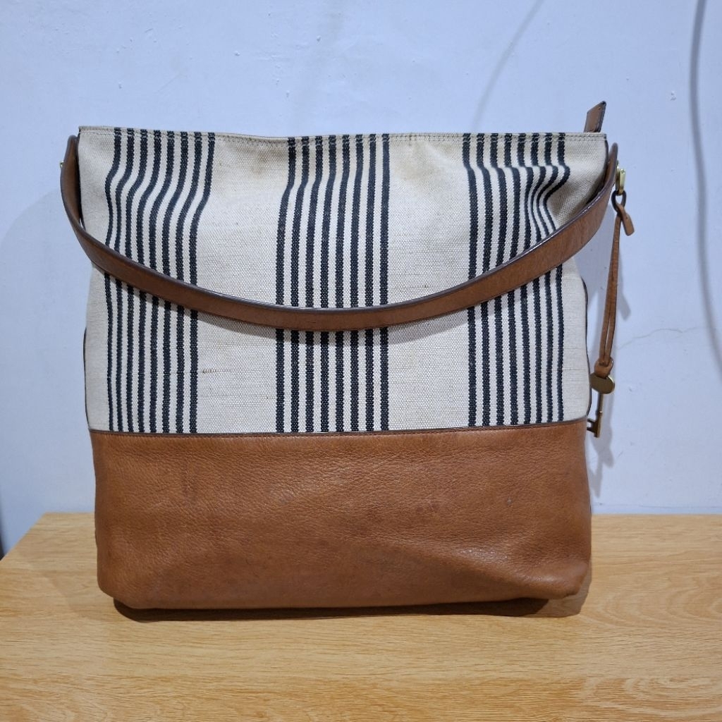 Jual Tas Foss Hobo Maya Kanvas Leather | Shopee Indonesia
