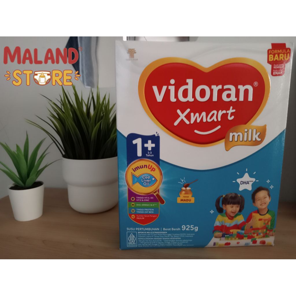 Jual Vidoran Xmart Milk 1+ Madu Vanila Susu Formula 925g | Shopee Indonesia