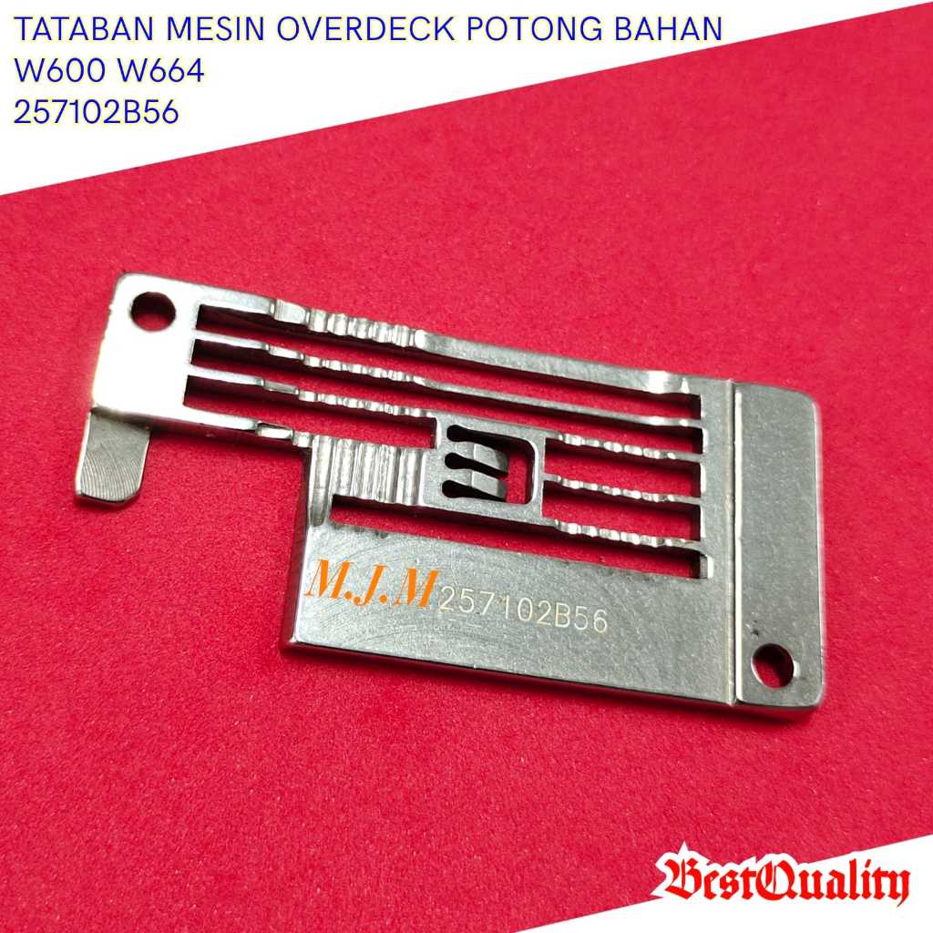 Jual Needle Plate mesin jahit overdeck W600 257102B56 / tataban ...