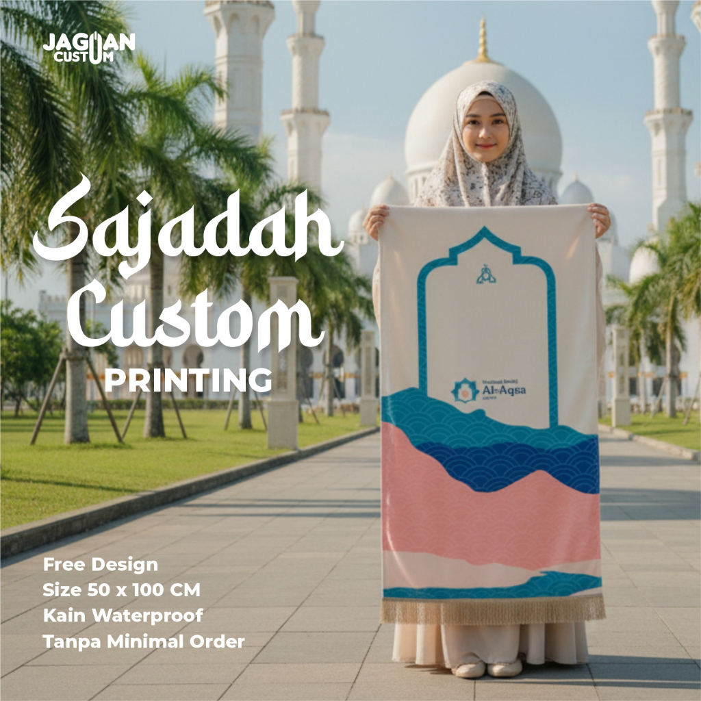 Jual Sajadah Custom Printing Nama Souvenir Ulang Tahun Anak, Tahlil ...