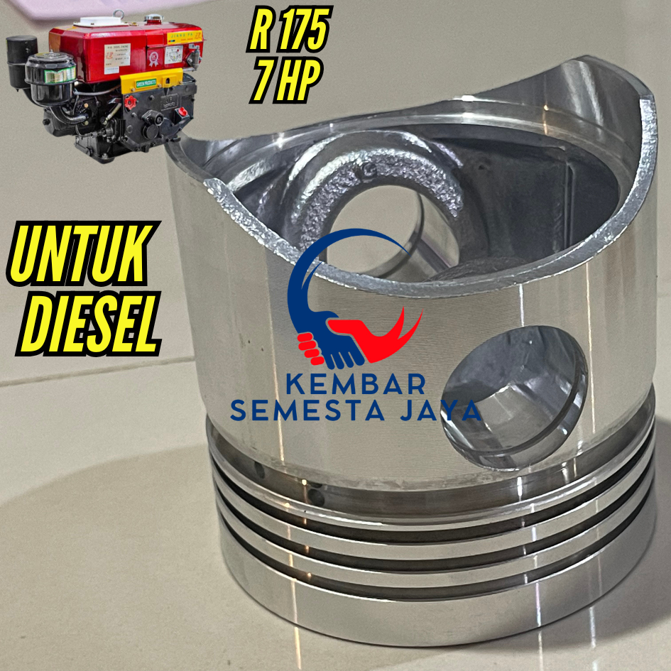 Jual JF Piston Diesel R175 7 HP 7PK Datar FLAT Gepeng Polos Seker Seher ...