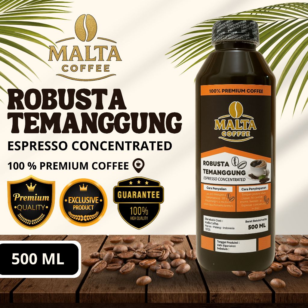 Jual Espresso Cair Minuman Kopi Robusta Temanggung Kekinian 500 ml ...