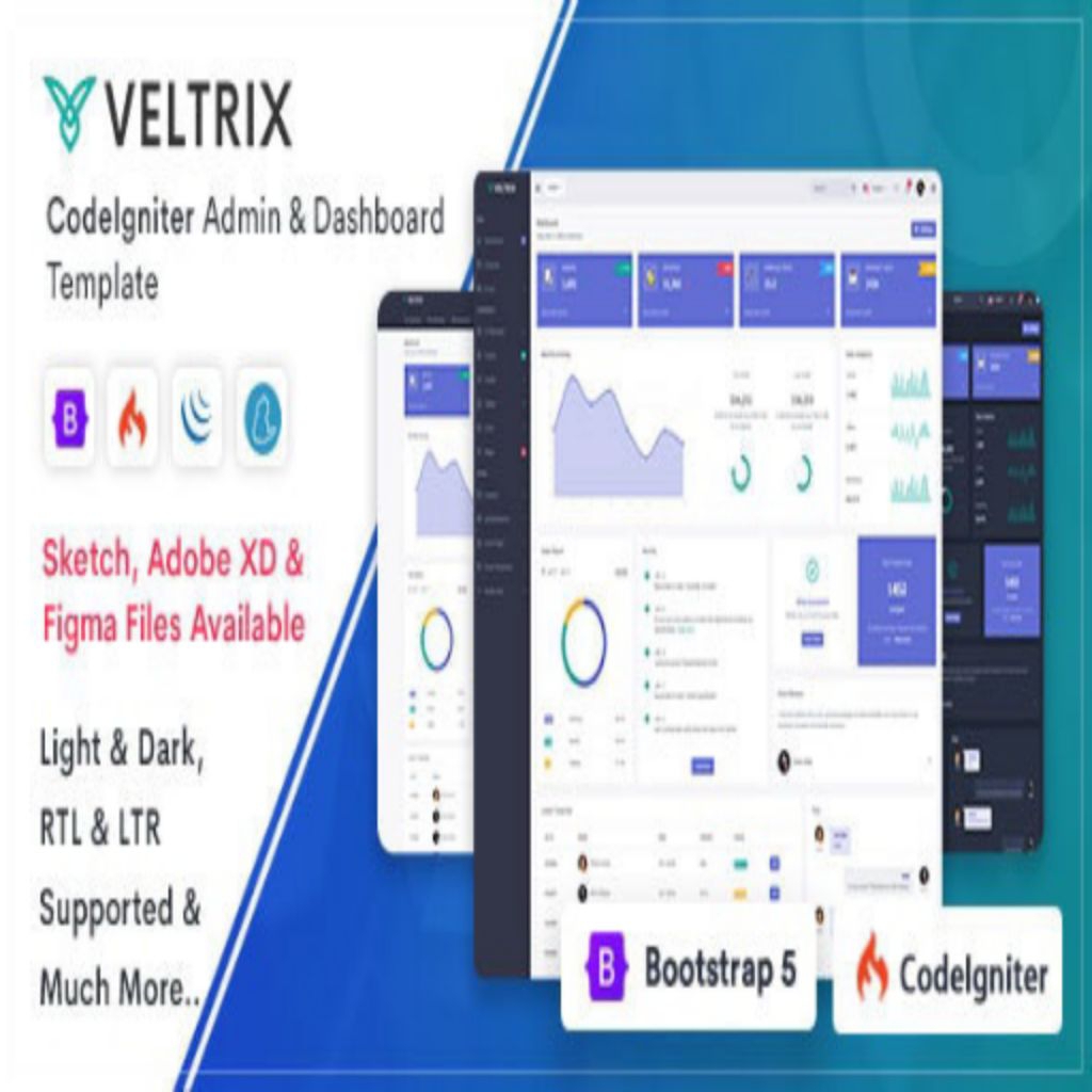 Jual Veltrix - CodeIgniter Admin & Dashboard Template | Shopee Indonesia