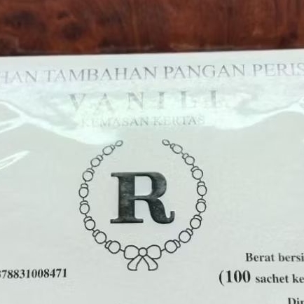 Jual R VANILI KEMASAN KERTAS BAHAN PERISA ISI 100( 1 KOTAK) | Shopee ...