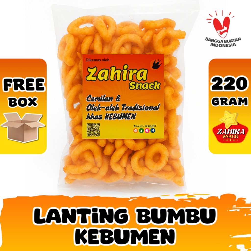 Jual Oleh-oleh Lanting Singkong Bumbu Khas Kebumen Cemilan 220gram ...