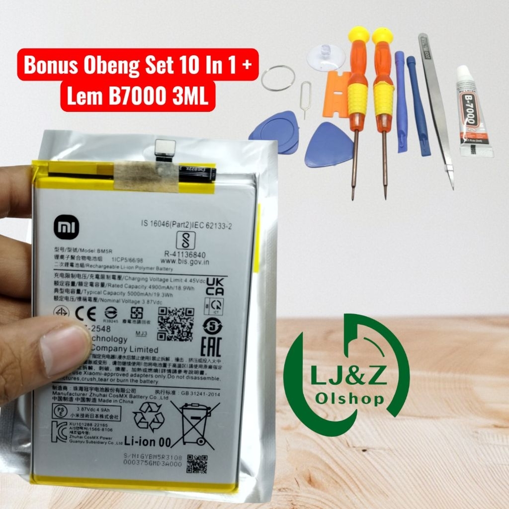 Jual ORIGINAL Baterai Batre BM5R Redmi 12 4G / Redmi 12 5G / Poco M6 ...
