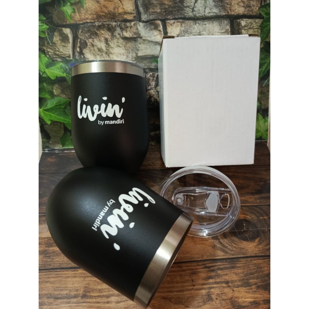 Jual Souvenir Mug telur stainless custom sablon | Shopee Indonesia