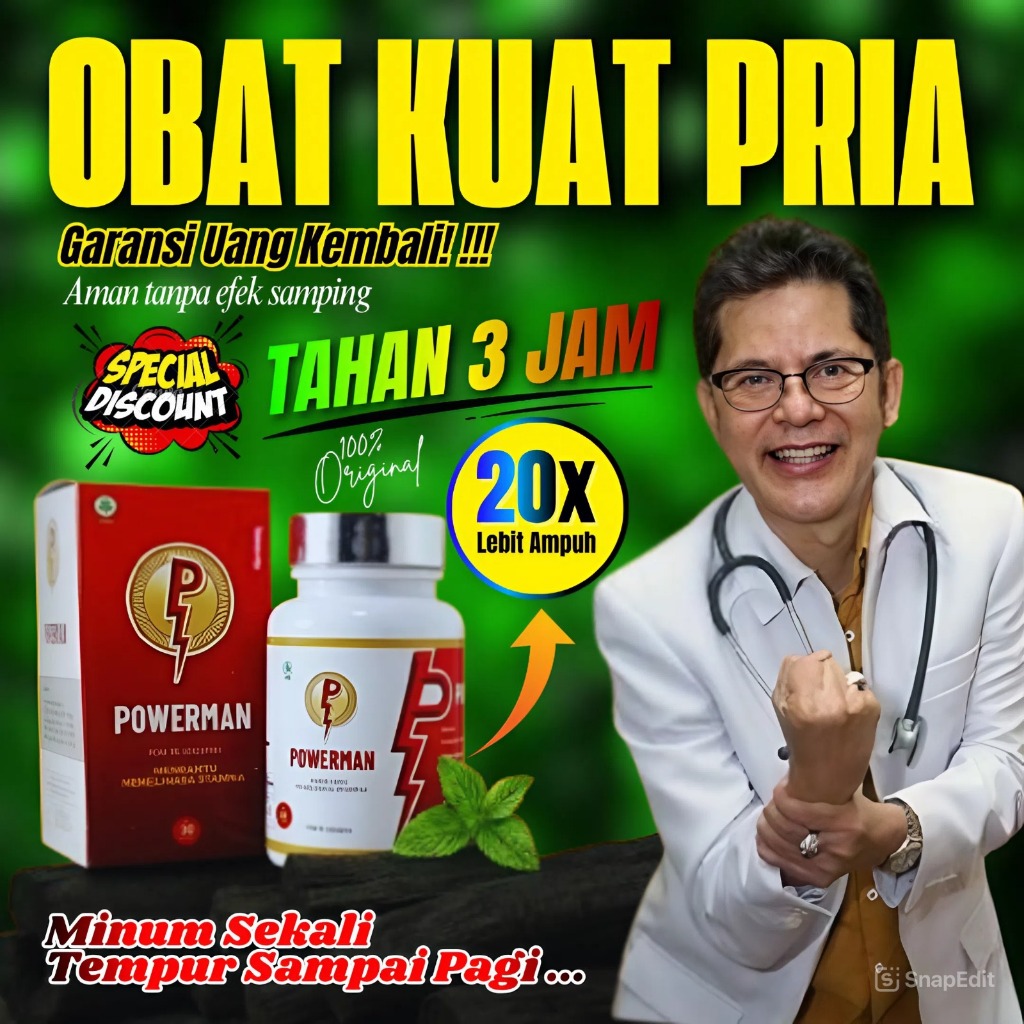 Jual TERLARIS POWERMAN HERBAL BPOM OBAT KUAT PRIA ORIGINAL100% OBAT ...