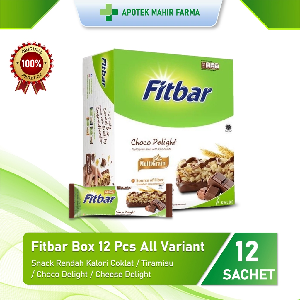 Jual Fitbar Cemilan Multi Grain Instan Diet 1 Box isi 12pcs x 20g ...