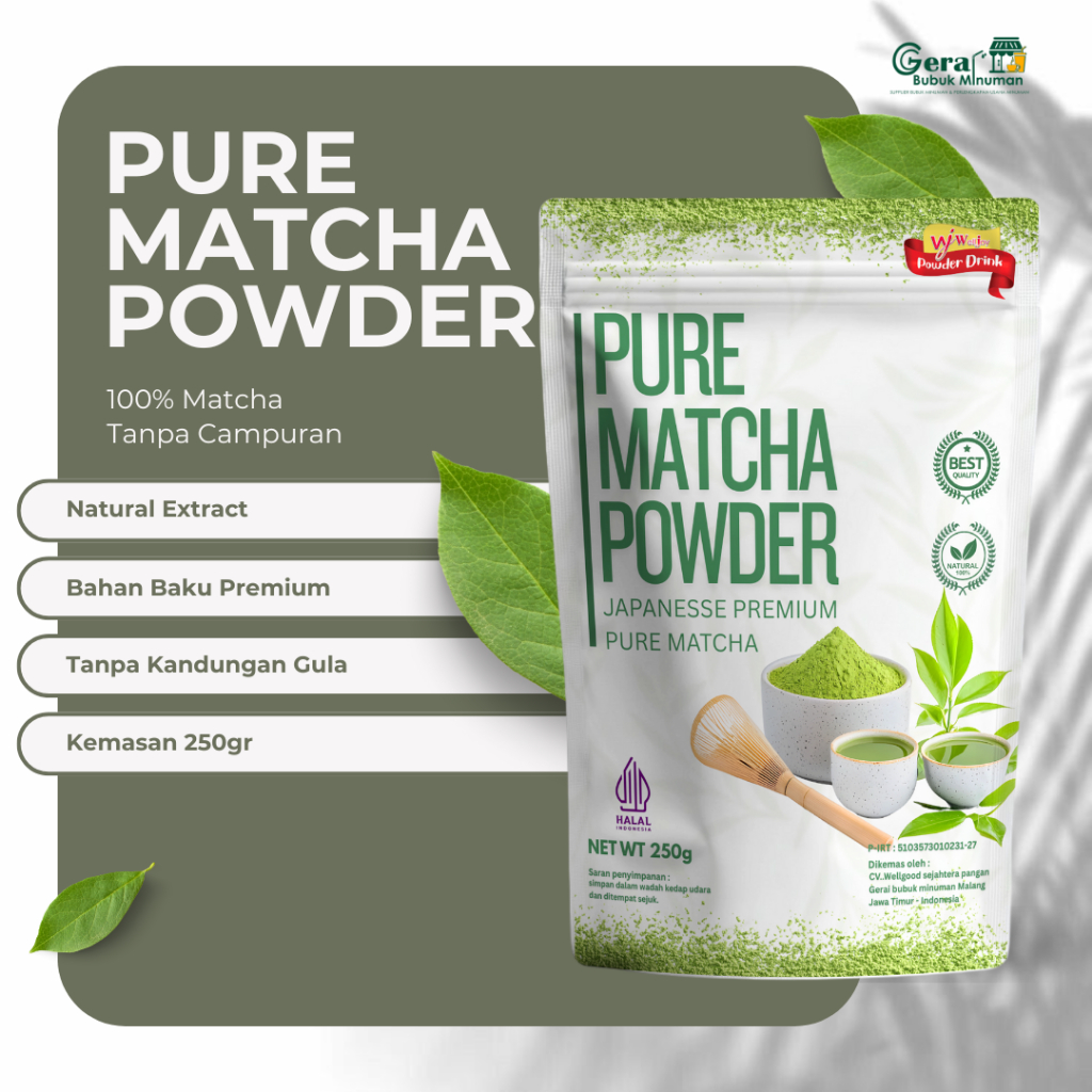 Jual PURE MATCHA WELLFOOD POWDERDRINK | Shopee Indonesia