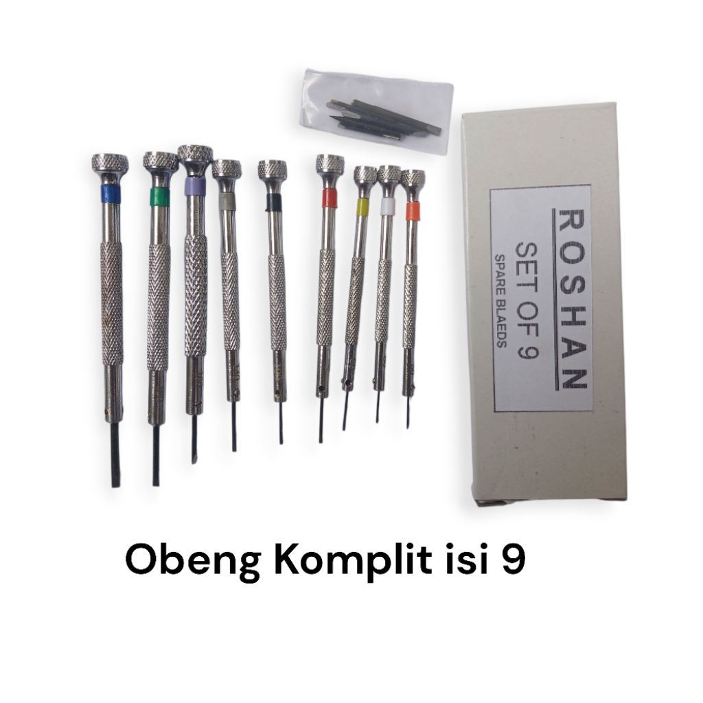 Jual Alat Servis Jam Tangan Obeng Roshan Set of 9 | Shopee Indonesia