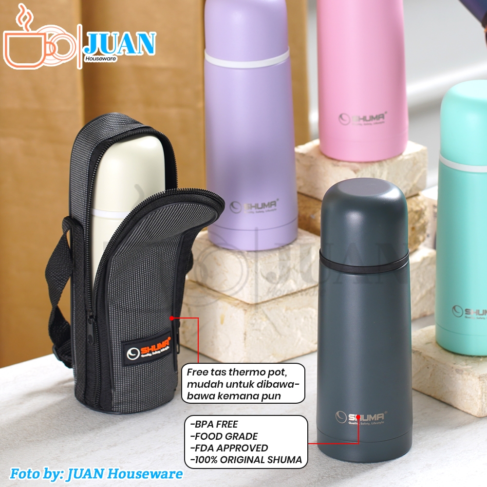 Jual SHUMA Vacuum Bottle Stainless Steel SUS 304 Termos Air panas ...
