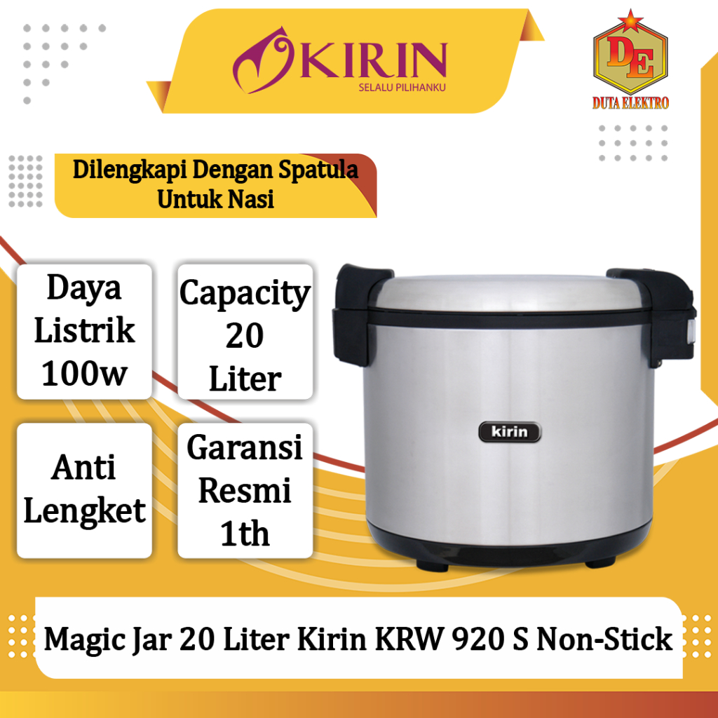 Jual Magic Jar 20 Liter Kirin KRW 920 S Non-Stick | Shopee Indonesia