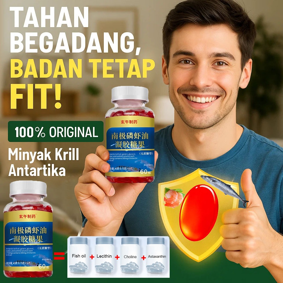 Jual [100% ASLI] Minyak Krill Antartika (60 Kapsul) ,Antarctic Krill ...