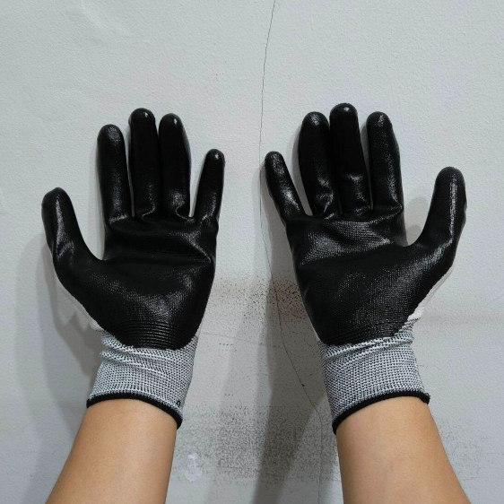 Jual Sarung Tangan Tukang Las Safety Glove Benang Kain Aman Ukuran L ...